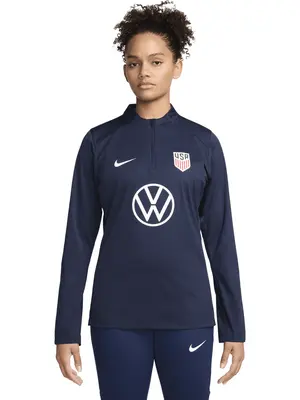 Nike Usmnt Strike Storm-fit Soccer Drill Top - Blue