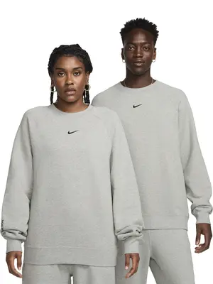 Nike Nocta Fleece Crewneck Sweatshirt - Grey