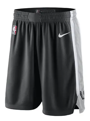 Nike San Antonio Spurs Icon Edition Nba Swingman Shorts - Black