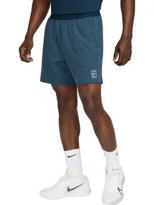 Nike Advantage Dri-fit 6" Tennis Shorts - Blue