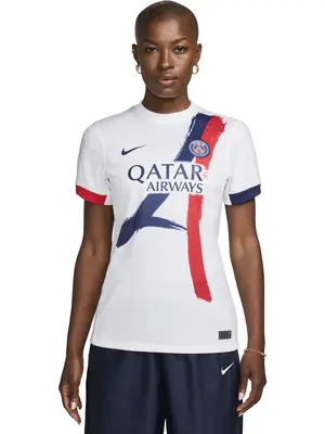 Nike Paris Saint-germain 2024/25 Stadium Away Dri-fit Soccer Replica Jersey - White