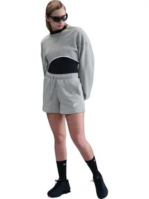 Nike Sportswear Club Fleece Mid-rise Shorts - Grey