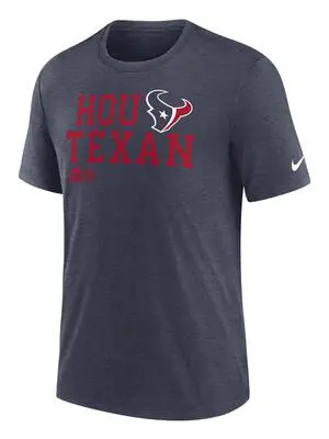 Nike Houston Texans Overlap Lockup Nfl T-shirt - Blue