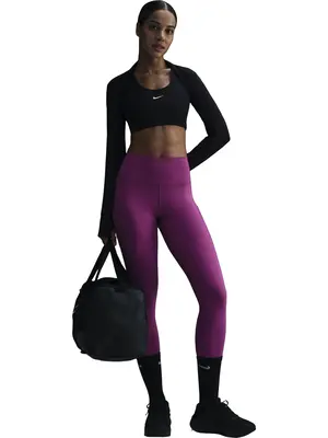 Nike One High-waisted 7/8 Leggings With Pockets - Purple