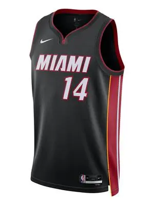 Nike Miami Heat Icon Edition Dri-fit Nba Swingman Jersey - Black