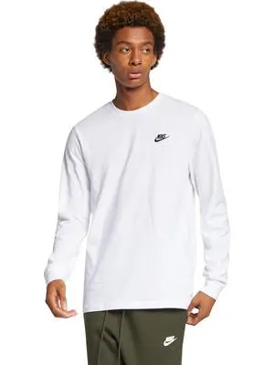 Nike Sportswear Club Long-sleeve T-shirt - White