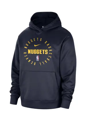 Nike Denver Nuggets Spotlight Dri-fit Nba Pullover Hoodie - Blue