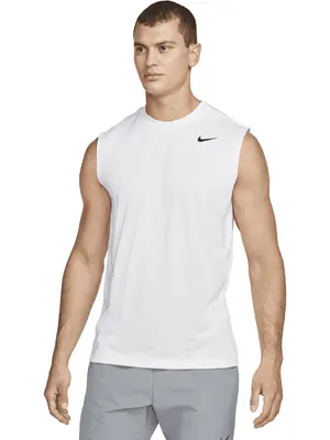Nike Dri-fit Legend Sleeveless Fitness T-shirt - White