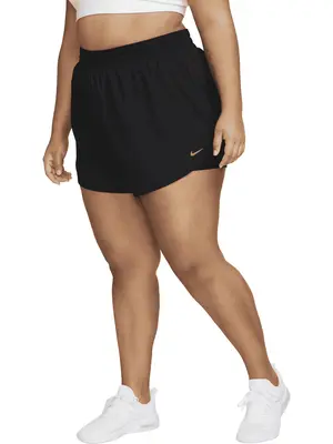 Nike Dri-fit One High-waisted 3" 2-in-1 Shorts - Black