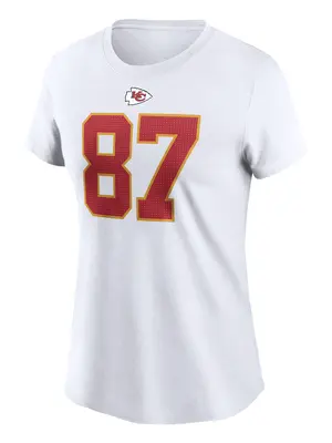 Nike Travis Kelce Kansas City Chiefs Nfl T-shirt - White