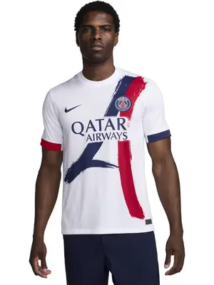 Nike Paris Saint-germain 2025/26 Stadium Away Dri-fit Soccer Replica Jersey - White