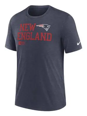 Nike New England Patriots Overlap Lockup Nfl T-shirt - Blue