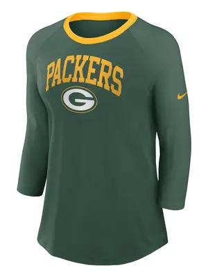 Nike Nfl Bay Packers 3/4-sleeve T-shirt - Green