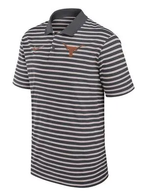 Nike Texas Longhorns Primetime Victory Striped Dri-fit College Polo - Grey