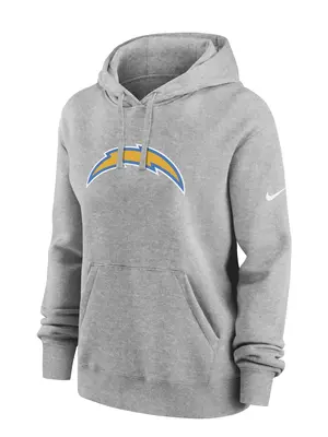 Nike Los Angeles Chargers Club Nfl Pullover Hoodie - Grey
