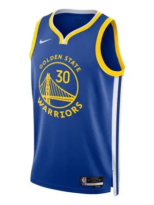 Nike Golden State Warriors Icon Edition Dri-fit Nba Swingman Jersey - Blue