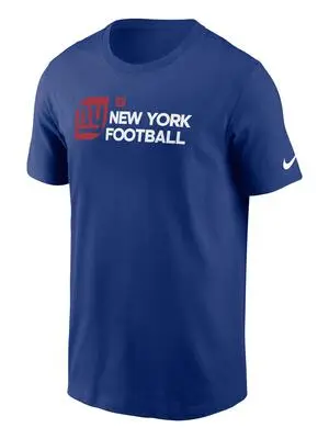 Nike New York Giants Team Outline Essential T-shirt Nfl T-shirt - Blue