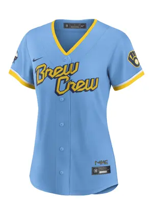 Nike Mlb Milwaukee Brewers City Connect Replica Baseball Jersey - Blue