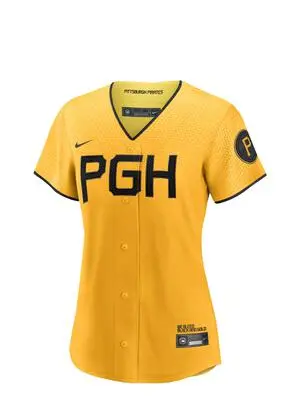 Nike Mlb Pittsburgh Pirates City Connect Replica Baseball Jersey - Yellow