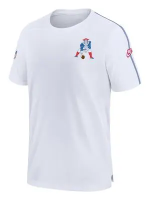 Nike New England Patriots Sideline Coach Dri-fit Nfl Top - White
