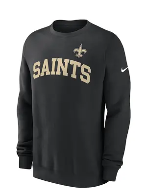 Nike New Orleans Saints Club Nfl Pullover Crew - Black