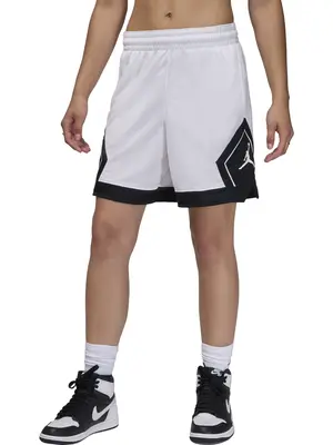 JORDAN Sport 4" Diamond Shorts White
