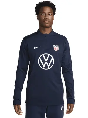 Nike Usmnt Strike Storm-fit Soccer Drill Top - Blue