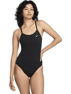 Nike Hydrastrong Racerback One-piece Swimsuit - Black