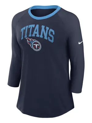 Nike Tennessee Titans Nfl 3/4-sleeve T-shirt - Blue