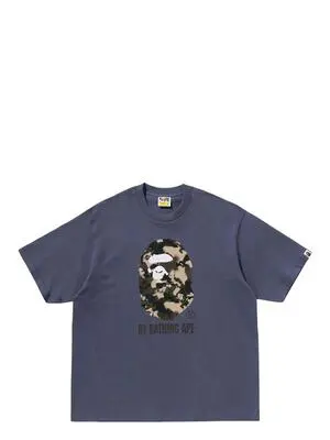 A BATHING APE Map Camo Bathing Ape Relaxed Fit Tee Shirt - Charcoal