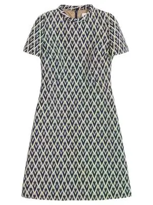 VALENTINO Valentino Garavani Toute La V Jacquard Mini Dress