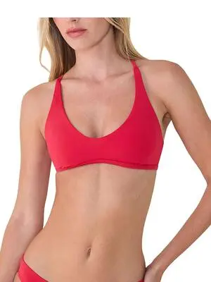 ANDIE Adjustable Triangle Bikini Top - Cherry Red