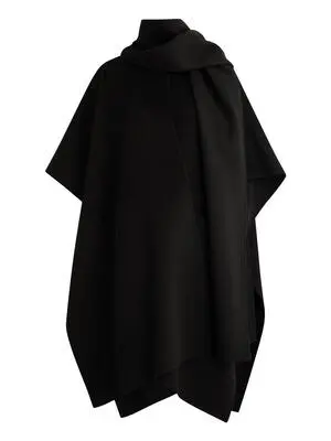 TOTEME Scarf Wool Coat - Black