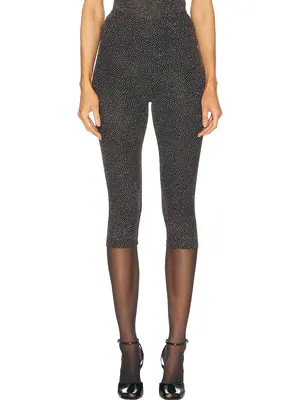 Beaufille Cassia Capri Pant - Black & Gold