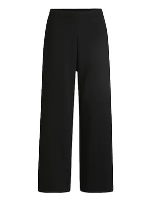 Hugo Wide-leg Cotton-blend Jogging Bottoms - Black