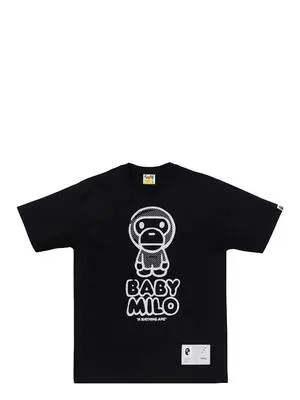 A BATHING APE X Joshua Vides Baby Milo Tee Shirt - Black