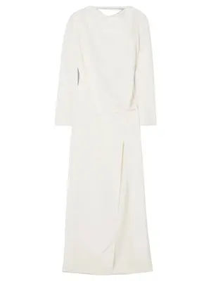 MICHAEL LO SORDO Michael Lo Sordo Draped Silk-Faille Gown