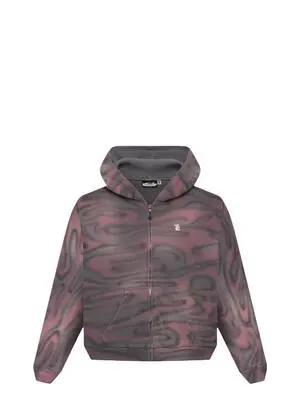 HELLSTAR Path To Paradise Airbrush Zip-up - Pink