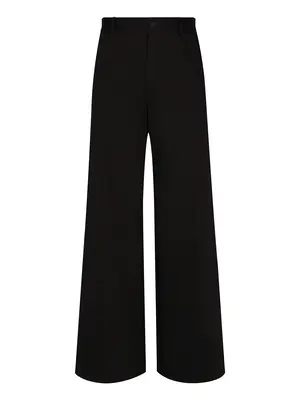 Dolce & Gabbana Tailored Wide-leg Trousers - Black