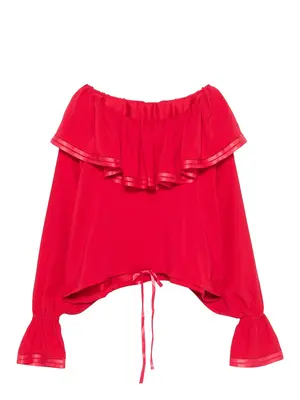 BODE BODE Claret Blouse
