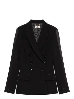 Elisabetta Franchi Double-breasted Blazer - Black