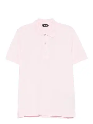TOM FORD Piqué Polo Shirt - Pink