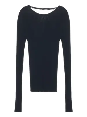 COURREGES Strap-detail Top - Black