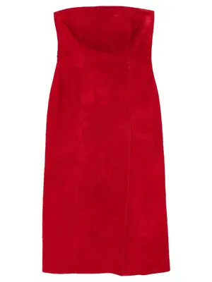 ALEXANDER MCQUEEN Alexander McQueen Suede Mini Dress