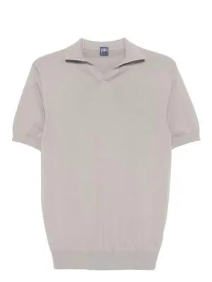 Fedeli Organic-cotton T-shirt Grey