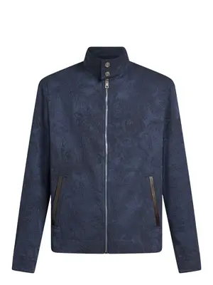Etro Jacquard Bomber Jacket - Blue