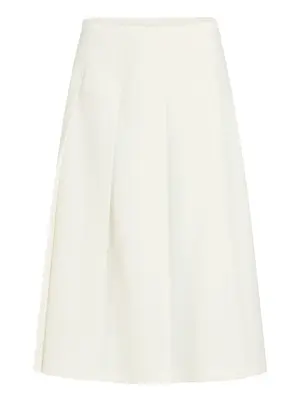 PATOU Patou Pleated Twill Midi Skirt