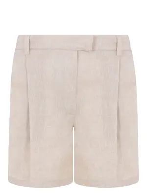 Brunello Cucinelli Linen Shorts - Neutrals
