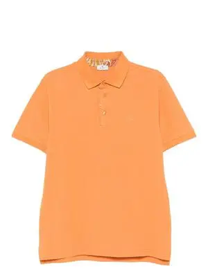 Etro Piqué-weave Polo Shirt - Orange