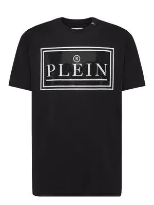 Philipp Plein Printed Round-neck T-shirt - Black